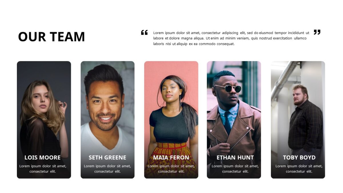 Meet The Team Ppt Template 5 - SlideKit