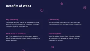 Benefits of Web 3 Slide of Free Web3 Presentation Template - SlideKit