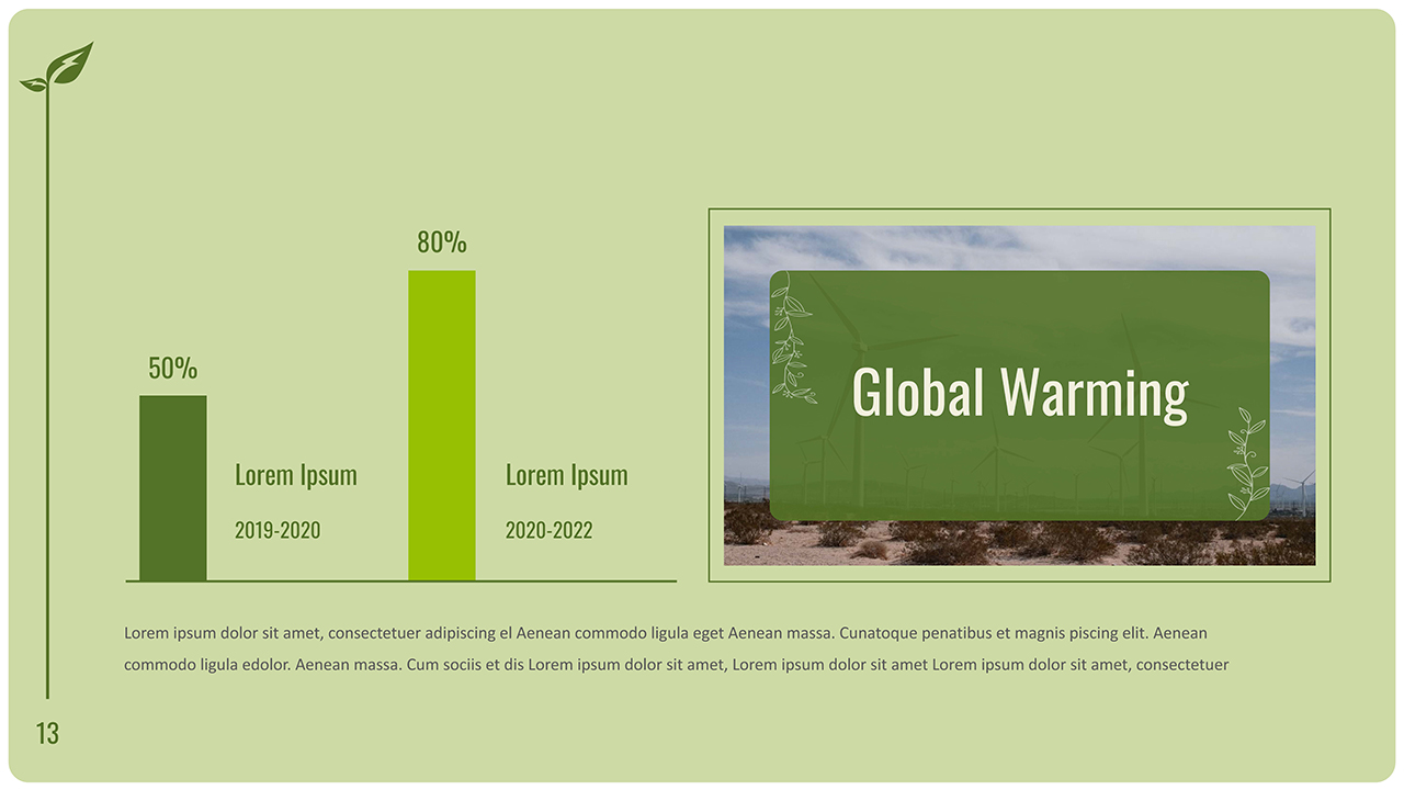 Global Warming Slide of Environment Google Slides Template - SlideKit