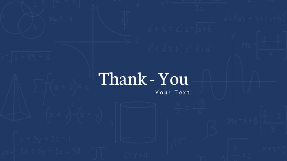 Math Google Slides Themes Thank You Slide - SlideKit