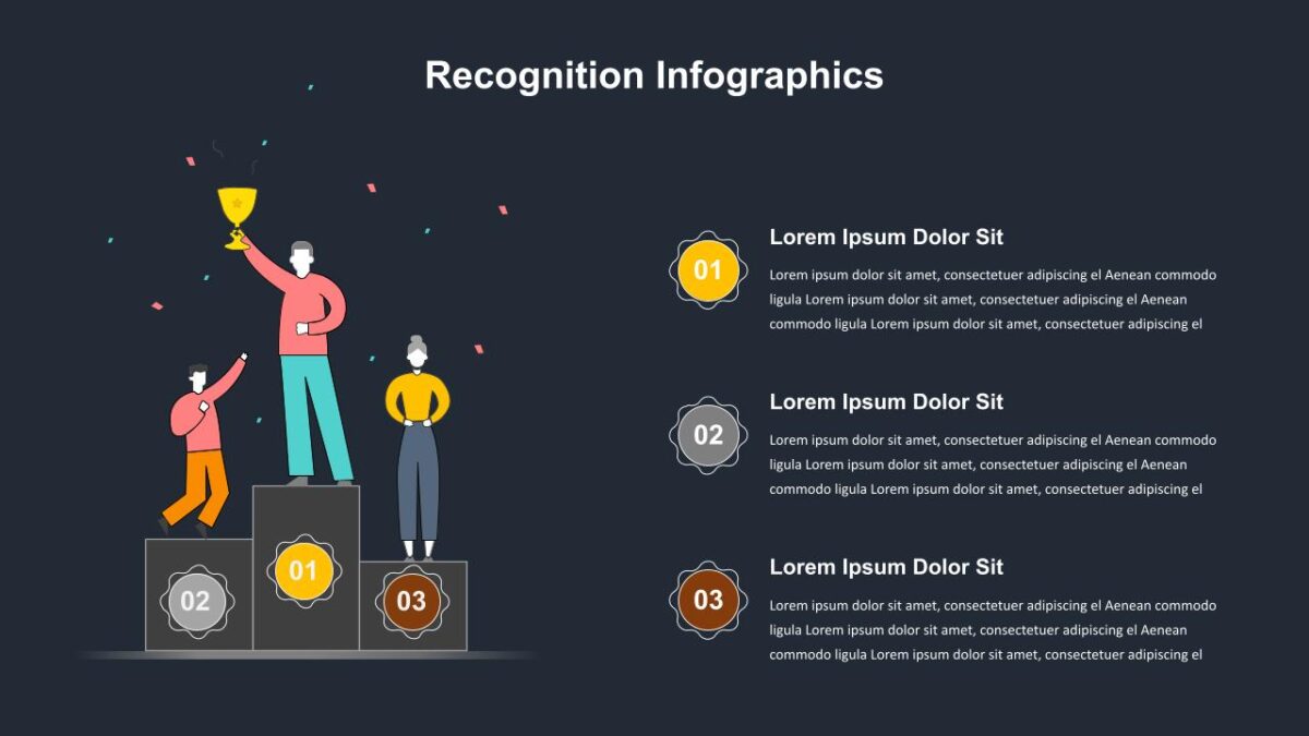 Dark Theme Recognition Slide for Presentation - SlideKit