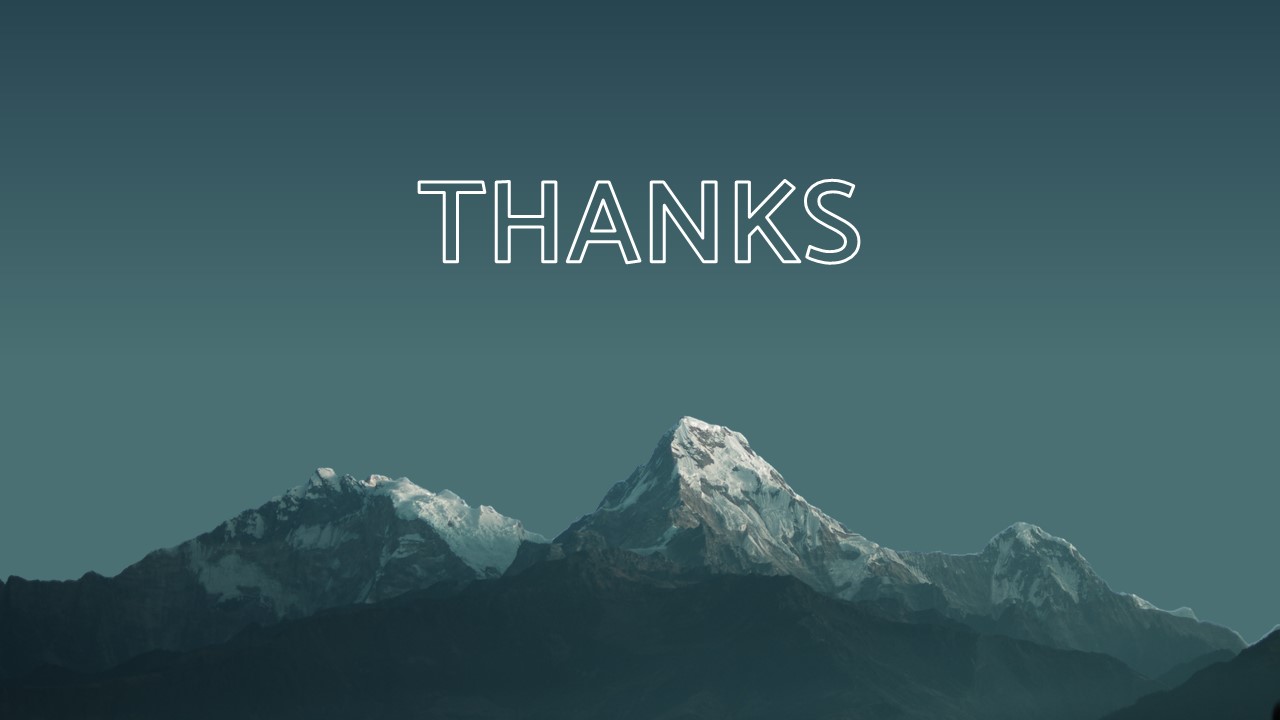 Thank You Slide of Color Slide Template - SlideKit