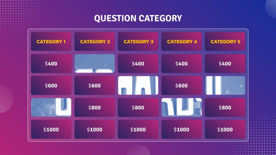 Attractive Jeopardy Google Slides Template - SlideKit Attractive Jeopardy Google Slides Template - SlideKit