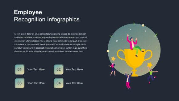 Dark Theme Employee Recognition Slide Template - SlideKit Dark Theme Employee Recognition Slide Template - SlideKit