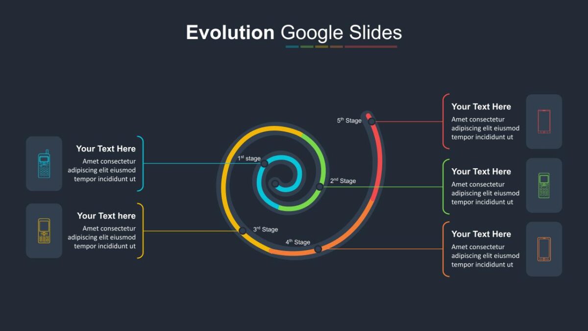 Dark Theme Evolution Slide Template Slidekit 
