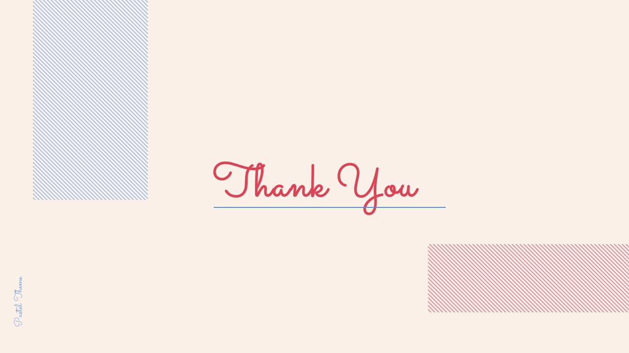 Thank You Slide of Pastel Theme Presentation Slides - SlideKit Thank You Slide of Pastel Theme Presentation Slides - SlideKit