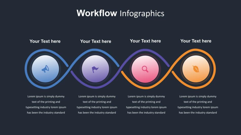 Dark Theme Workflow Slides Template - SlideKit Dark Theme Workflow Slides Template - SlideKit