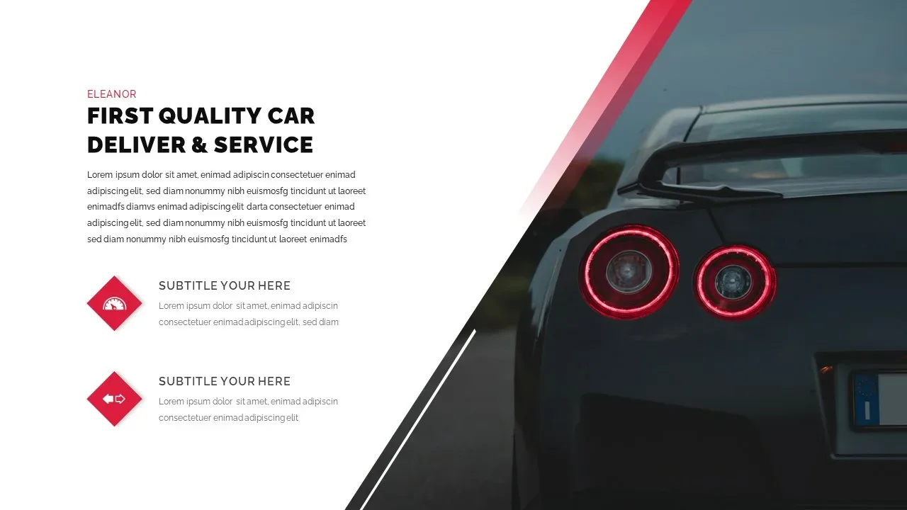 Car Automotive Presentation Template SlideKit