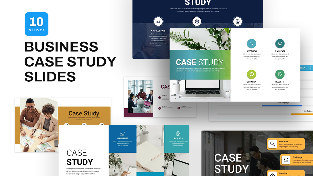 Professional Case Study Ppt Presentation Templates SlideKit