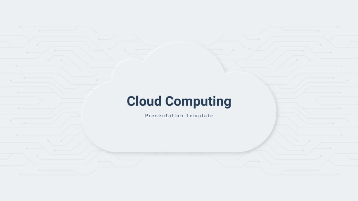 Cloud Computing Template Title Slide Slidekit