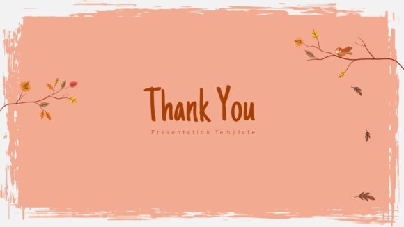 Fall Theme Google Slides Template Thank You Slide - SlideKit