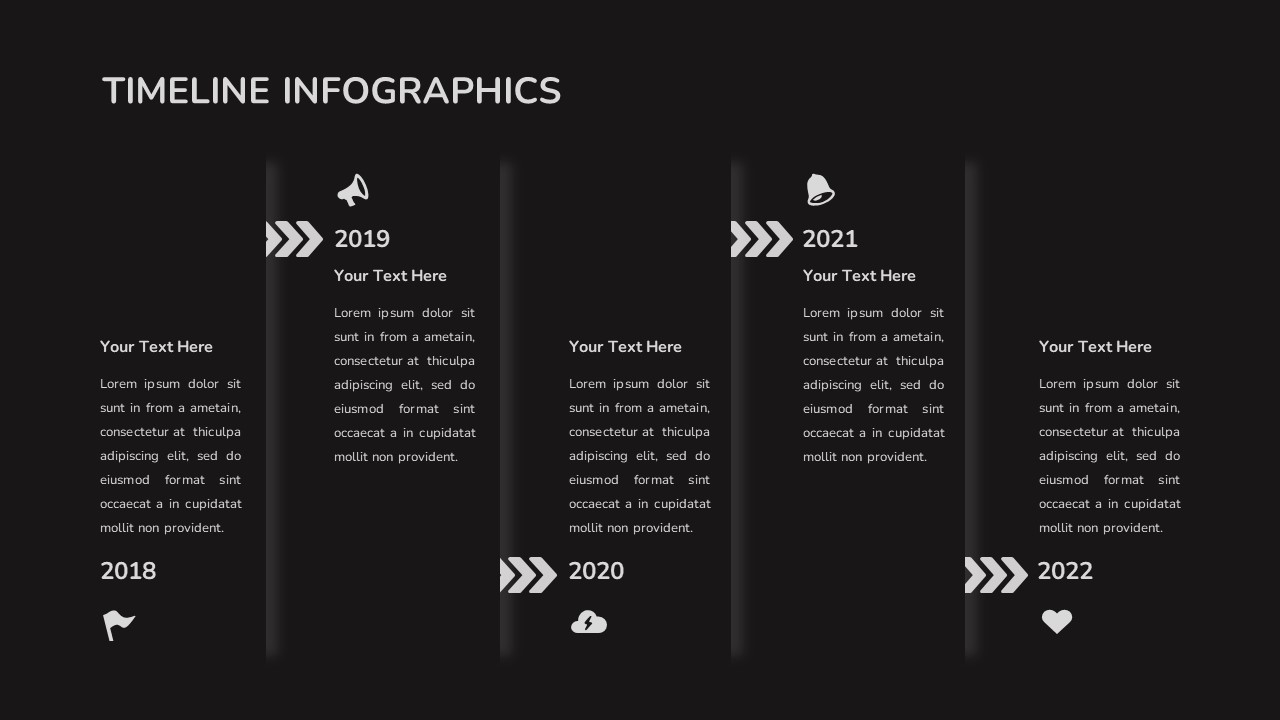 Aesthetic Timeline Slide For Presentations SlideKit