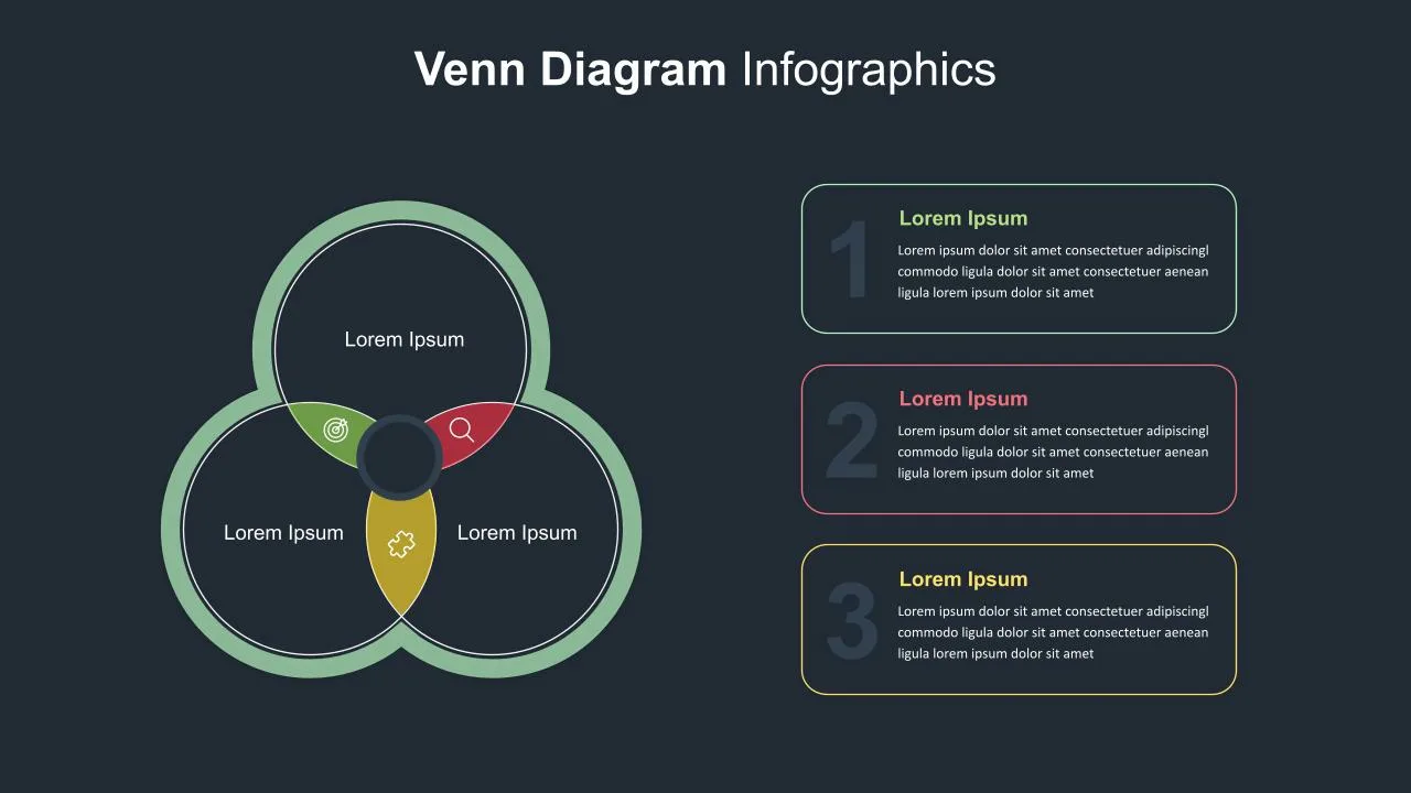 Venn Diagram Infographic Template For Google Slides SlideKit