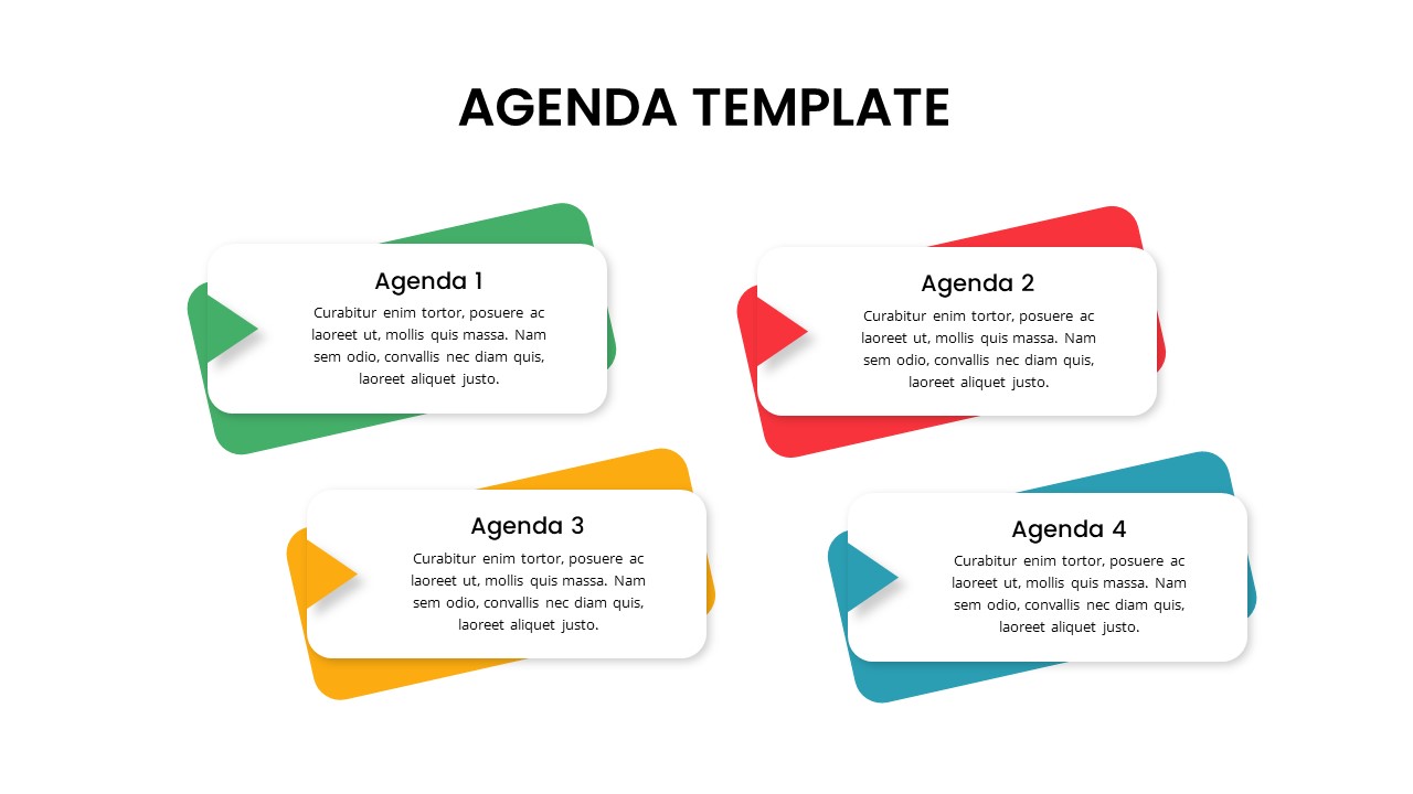 Google Slides 4 Stage Agenda Presentation Templates - SlideKit Google Slides 4 Stage Agenda Presentation Templates - SlideKit