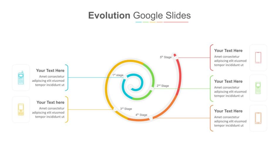 Circular Evolution Infographic for Google Slides - SlideKit