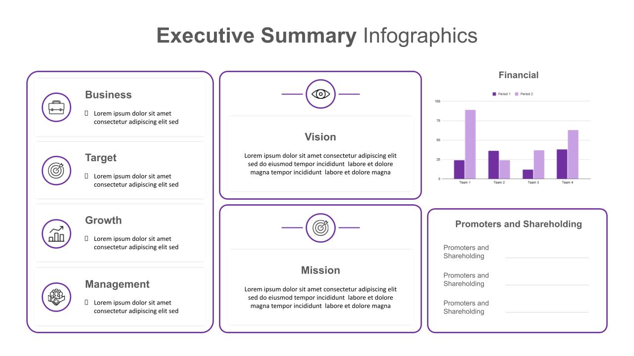 Simple Executive Summary Slide SlideKit