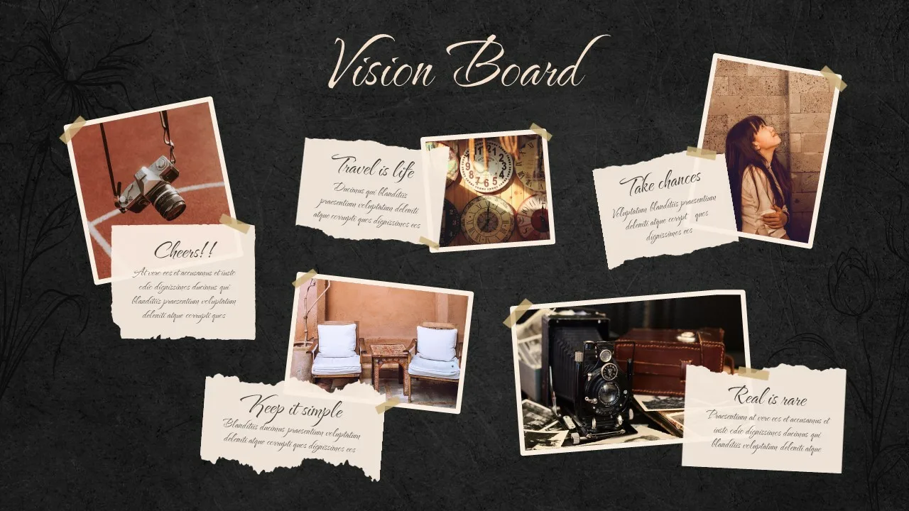 Google Slides Vision Board Presentation Templates SlideKit