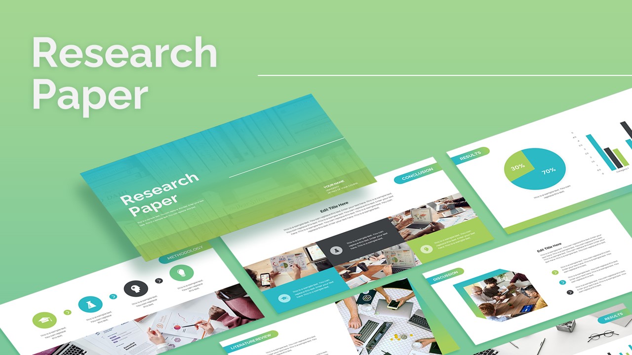 Research Paper Presentation Template SlideKit