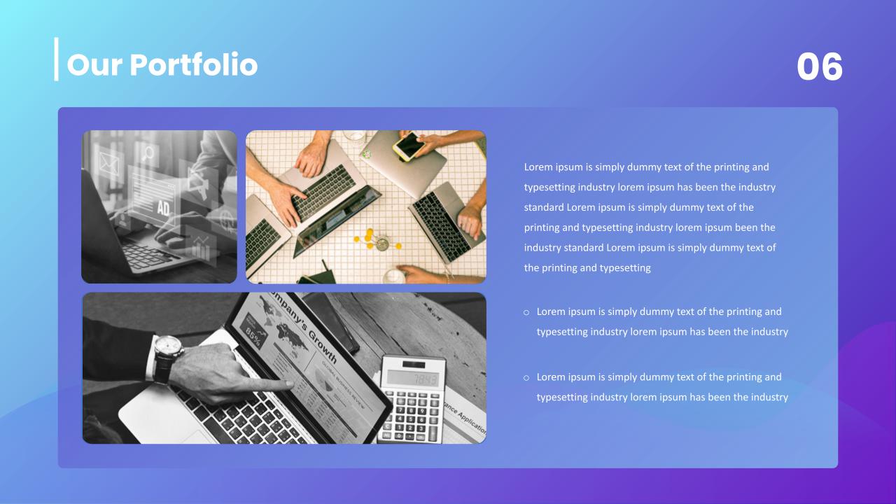 Our Portfolio Presentation Template - SlideKit