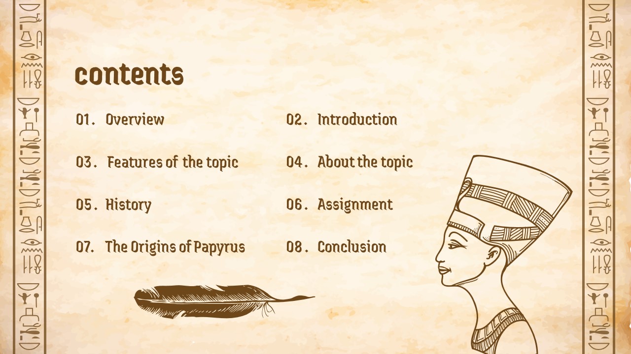 Papyrus History Lesson PowerPoint Template & Google Slides - SlideKit Papyrus History Lesson PowerPoint Template & Google Slides - SlideKit