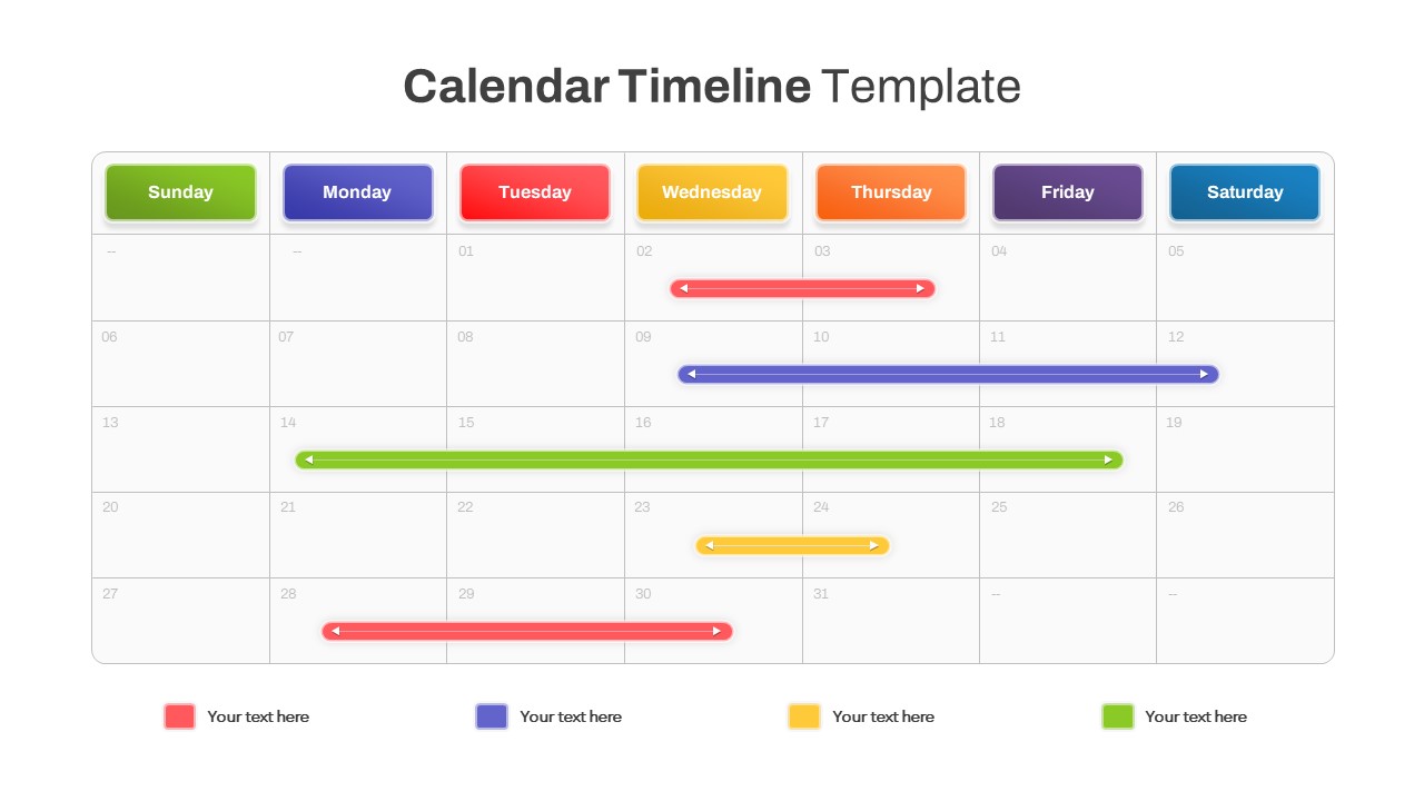 Swimlane Timeline PowerPoint Template SlideKit