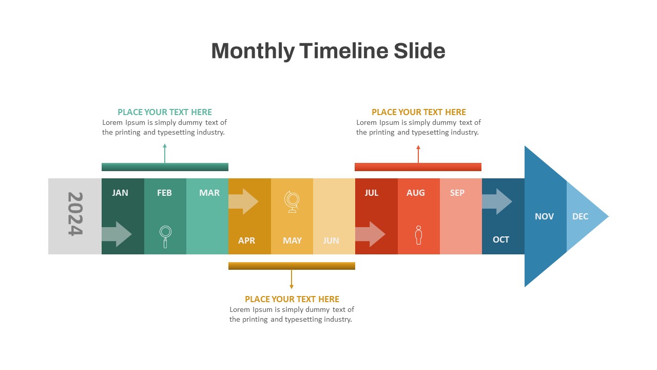 6 Month Timeline Template For PowerPoint And Google Slides SlideKit