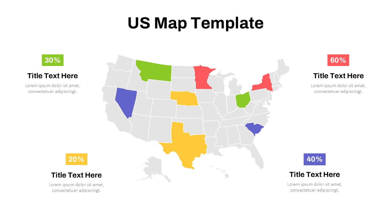 Free Map Of Us For Powerpoint