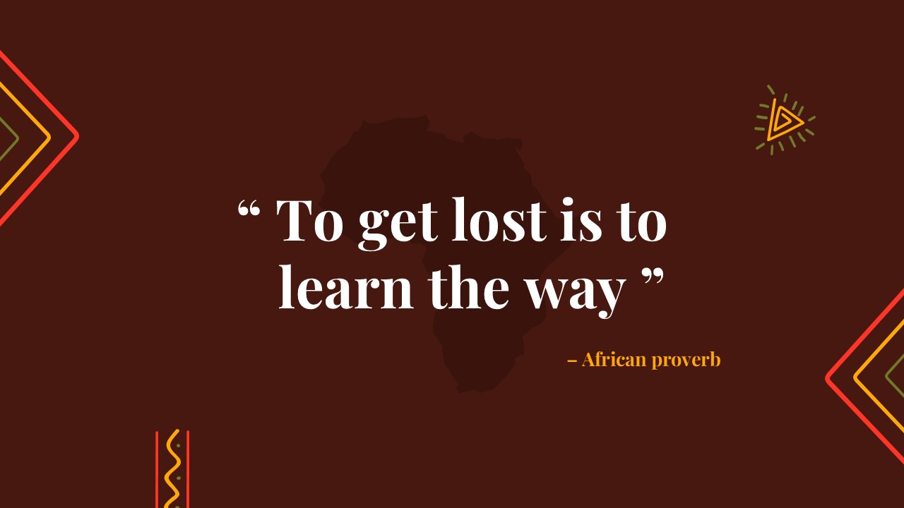 African Proverb Africa Viva Template for Google Slides and PowerPoint - SlideKit
