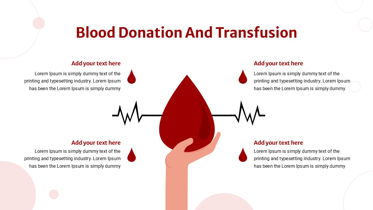 Blood Donation and Transfusion Presentation Template - SlideKit