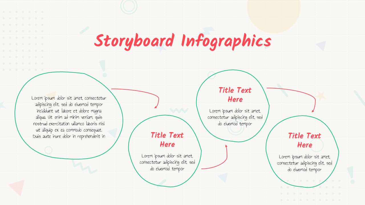 Free Hand Drawn Style Storyboard Infographics Template - SlideKit