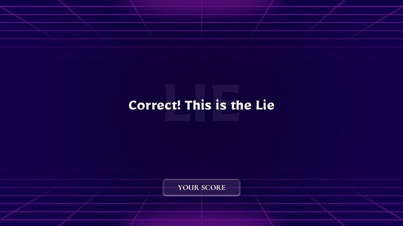 Two Truths and One Lie Interactive PowerPoint Presentation Template - SlideKit