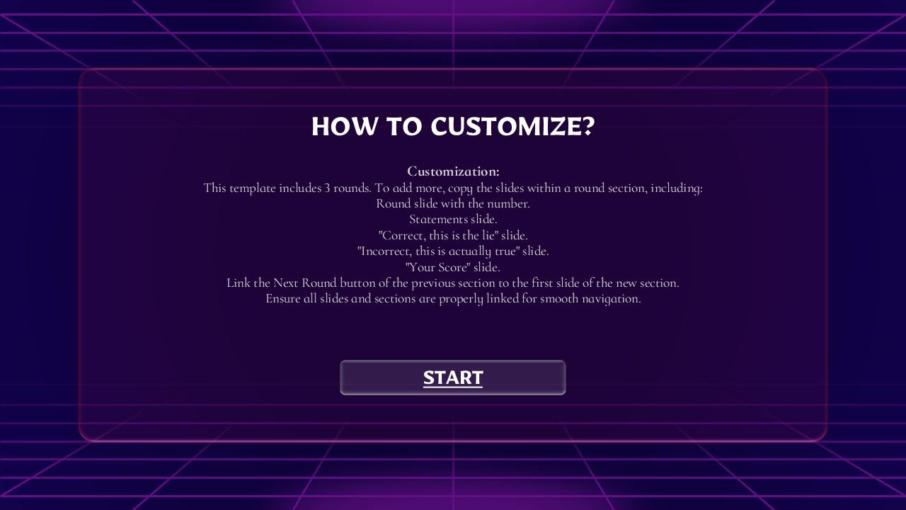 Two Truths and One Lie Interactive PowerPoint Template - SlideKit