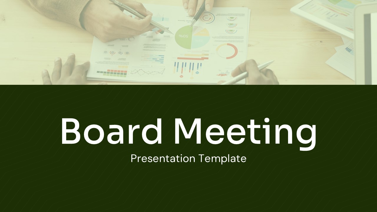 Board Meeting Presentation Templates for PPT and Google Slides - SlideKit