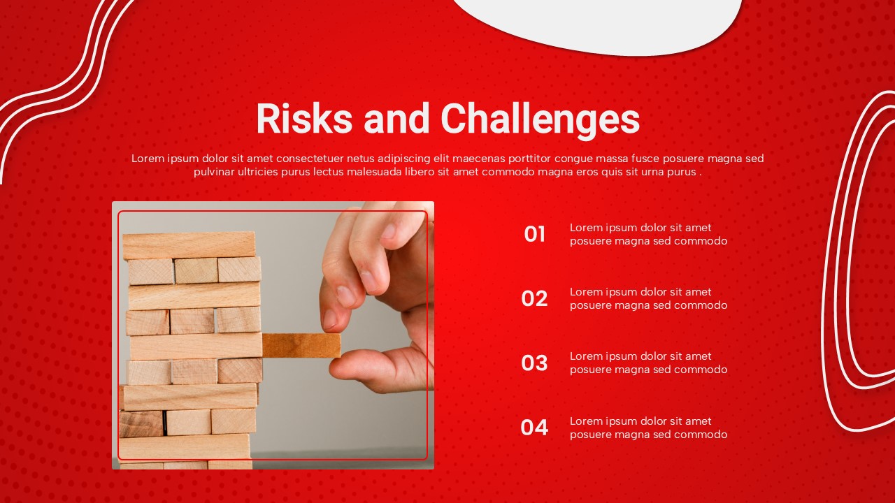 Risk and Challenges Presentation Template - SlideKit