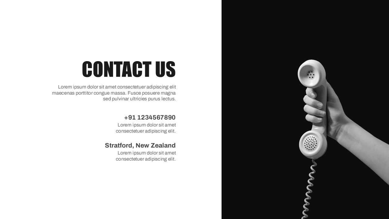 Black & White Modern Business PPT Templates and Google Slides - SlideKit