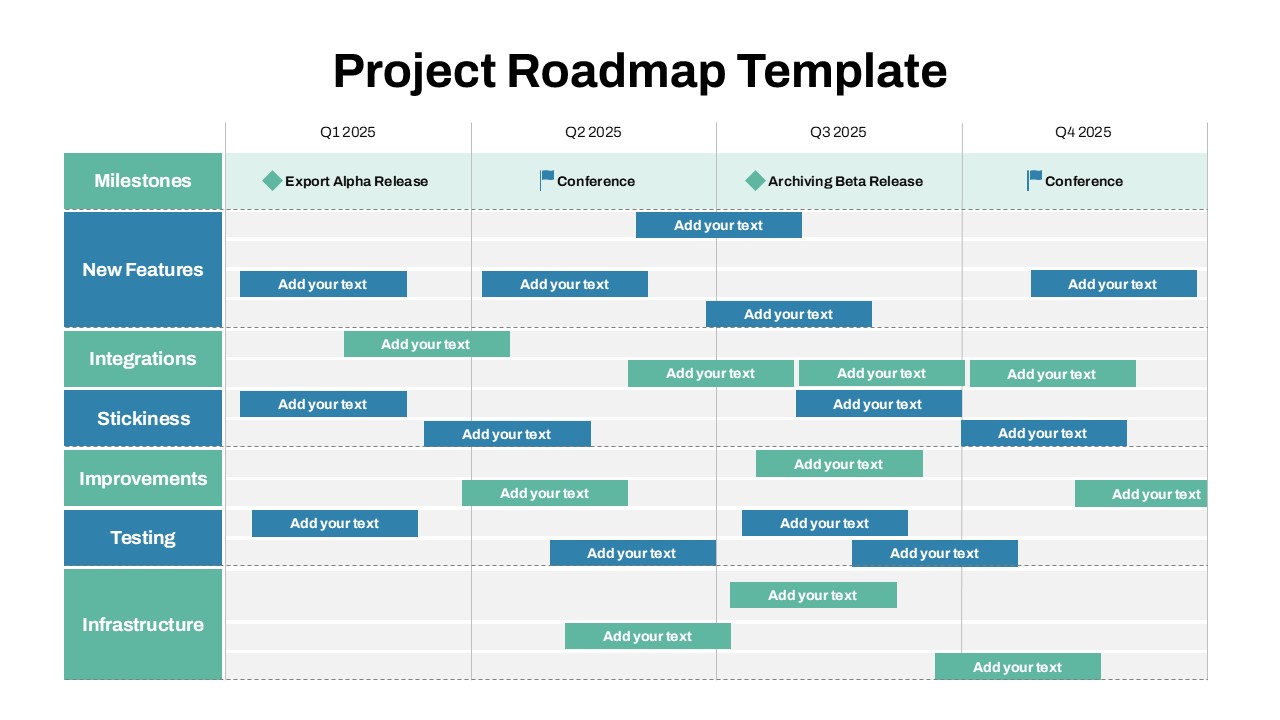 Creative Roadmap PowerPoint Presentation Template SlideKit