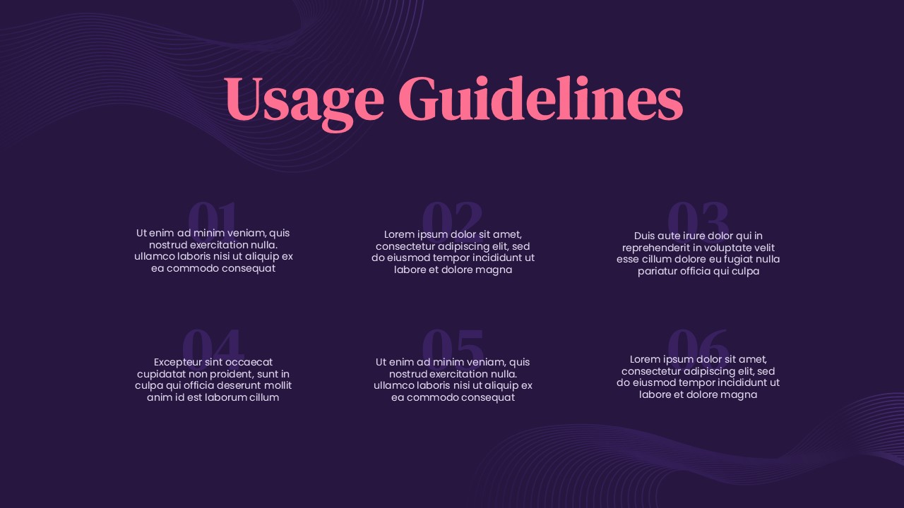 Usage Guidelines Presentation Templates for PowerPoint & Google Slides ...