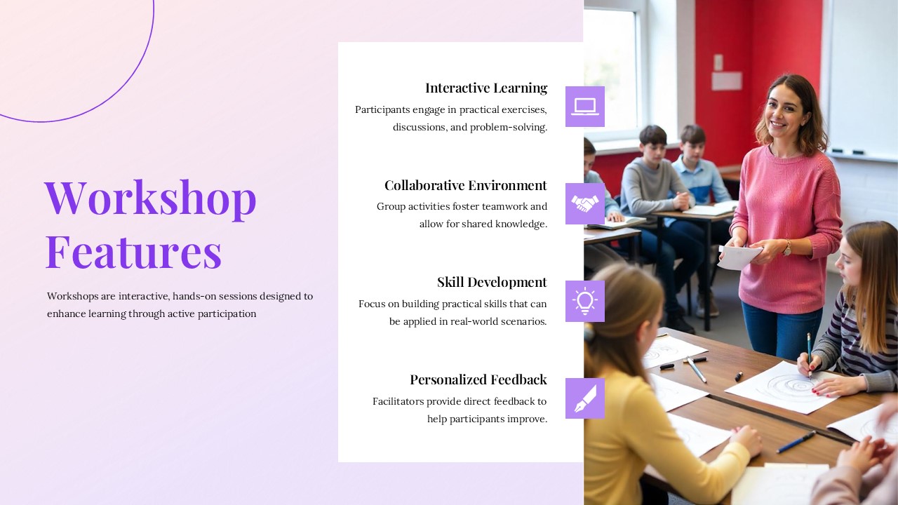 Workshop Features Slide From Workshop and Webinar PowerPoint ...