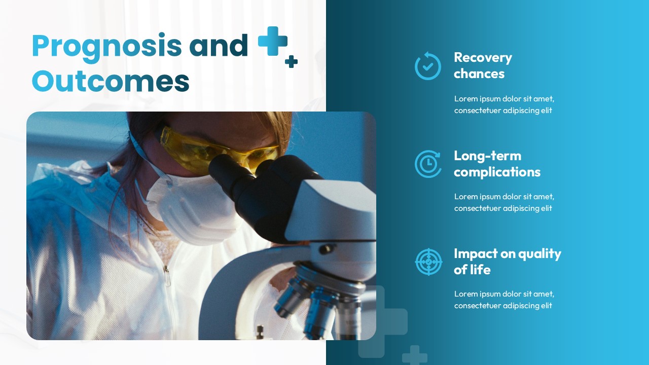 Prognosis and Outcomes PowerPoint Template - SlideKit