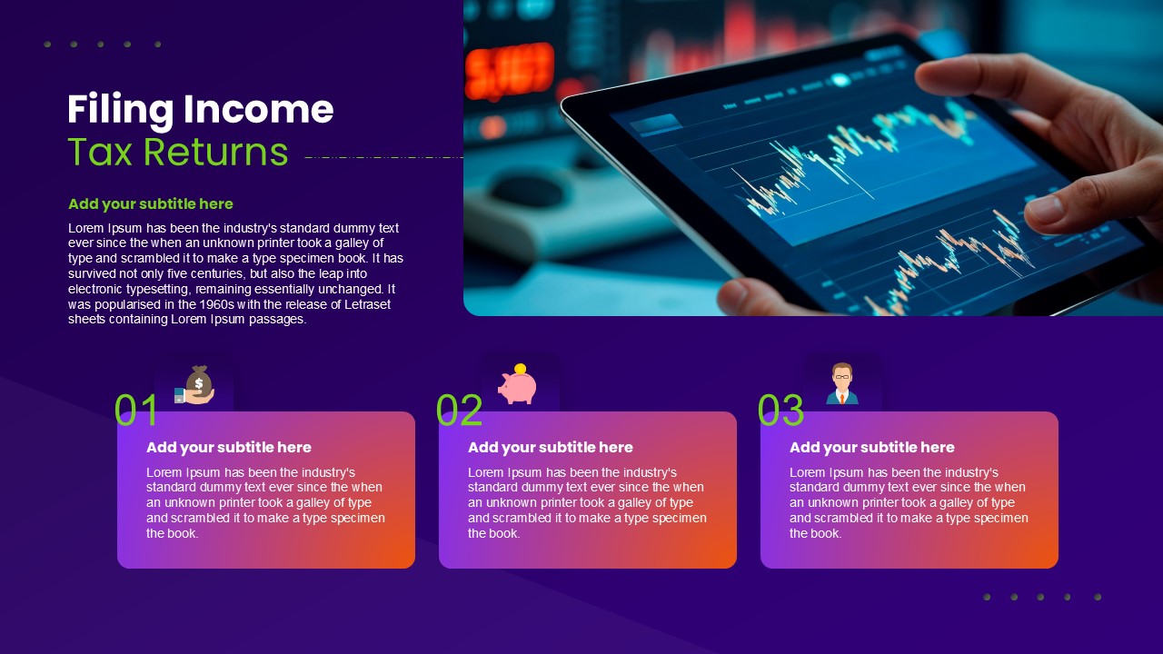 Filing Income Tax Returns PowerPoint and Google Slides - SlideKit