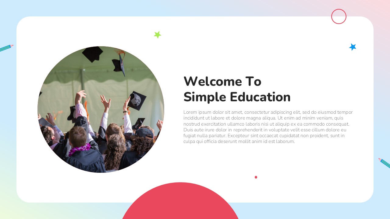 Free Simple Education Template for PowerPoint and Google Slides