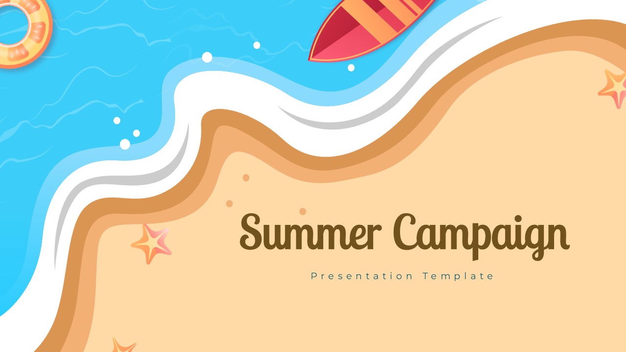 Free Summer Campaign Template for PPT & Google Slides