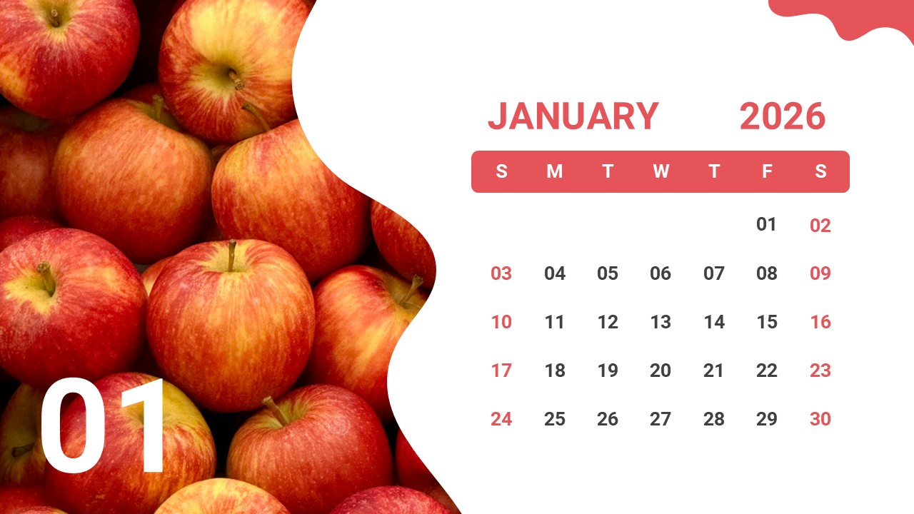 Free 2026 Calendar Template for PowerPoint & Google Slides