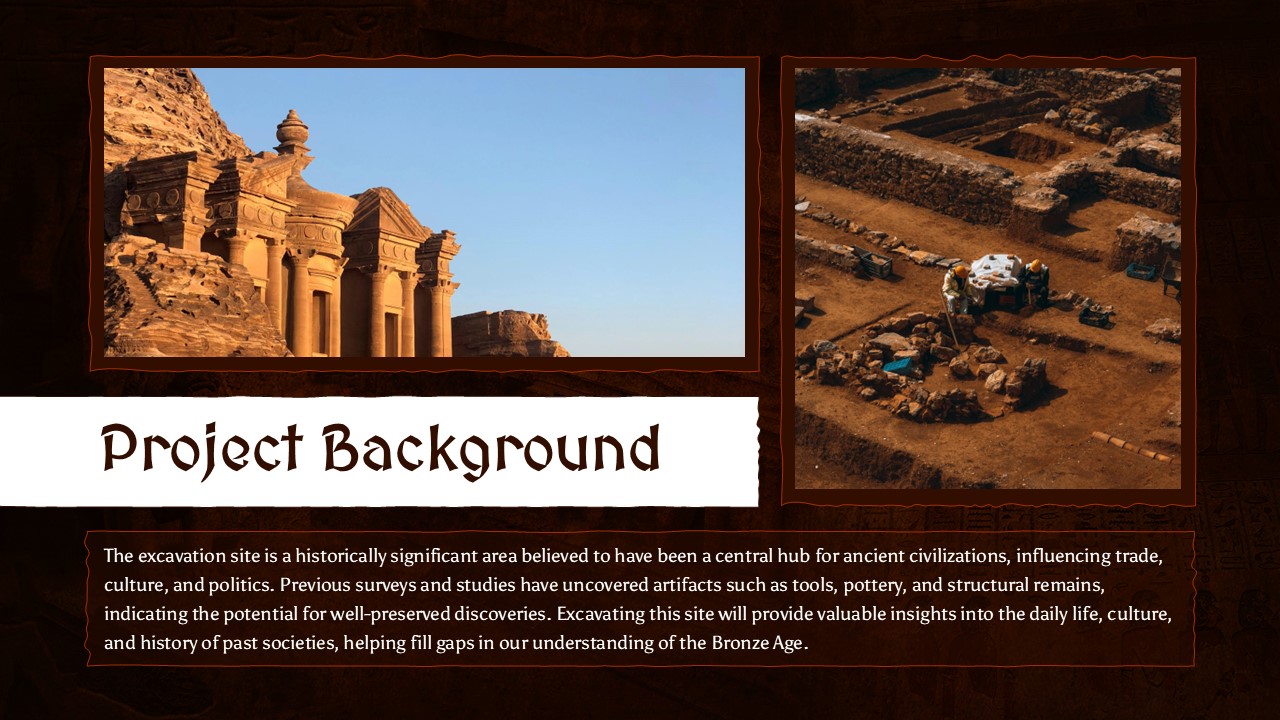 Archaeological Excavation Project Proposal PPT & Google Slides
