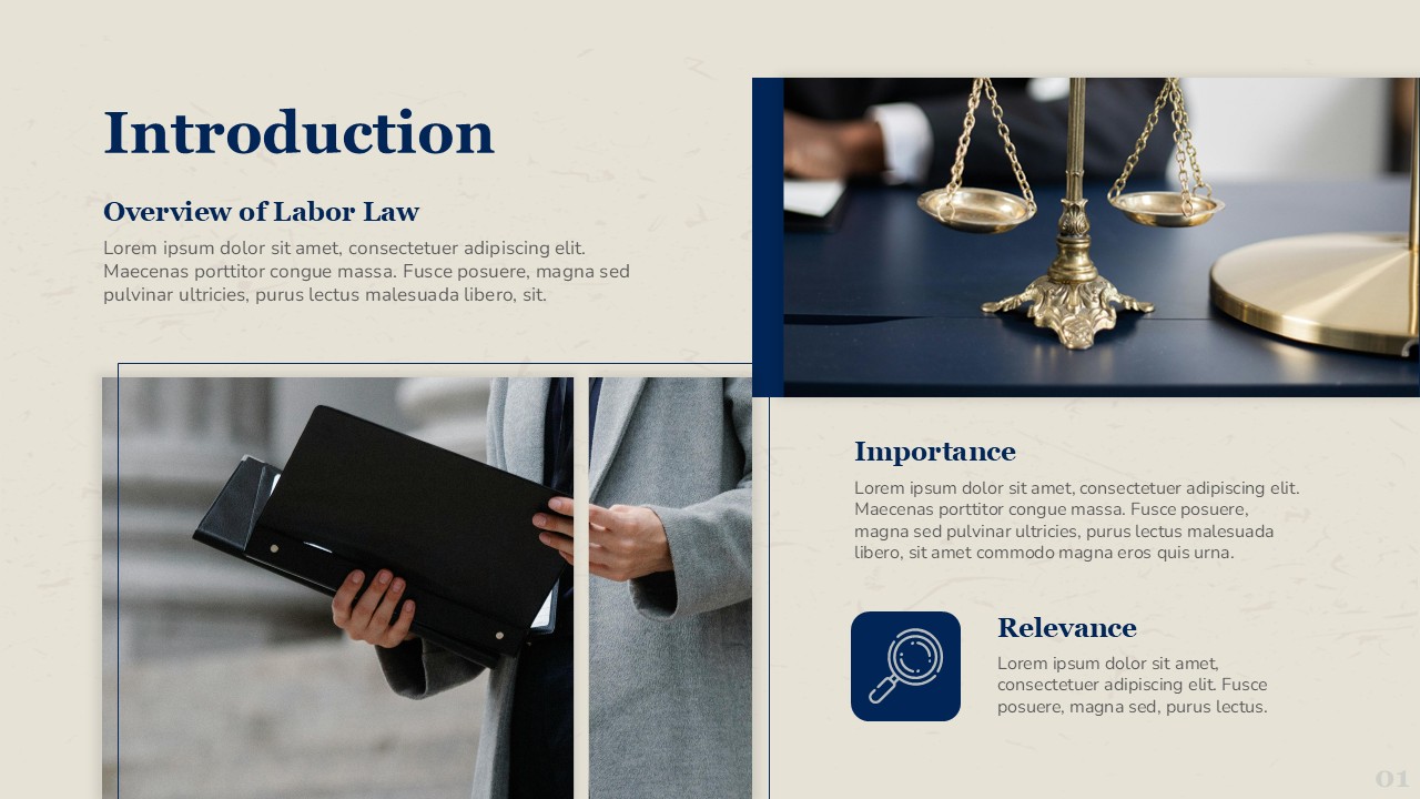 Labor Law Thesis Defense Template PPT & Google Slides