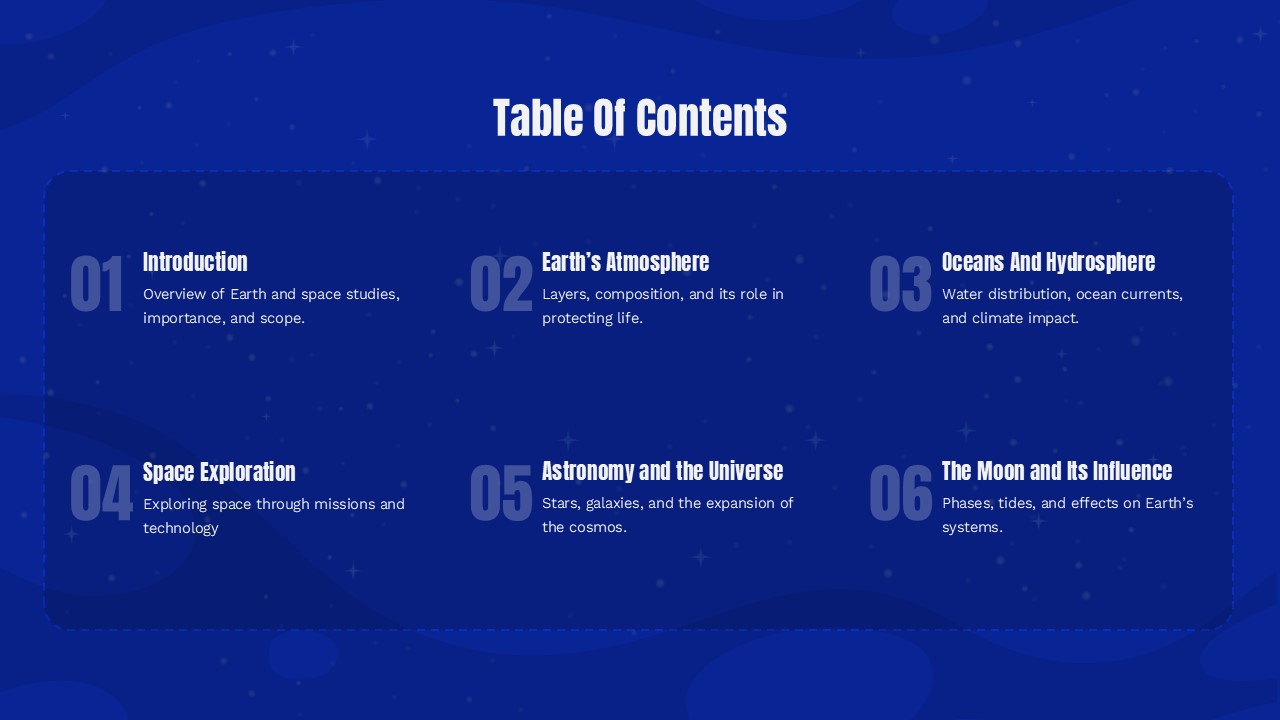Free Earth and Space Science Template for PPT & Google Slides