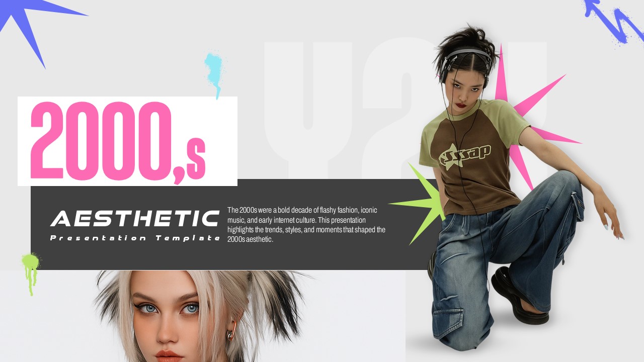 Free 2000s Aesthetic Template for PowerPoint & Google Slides