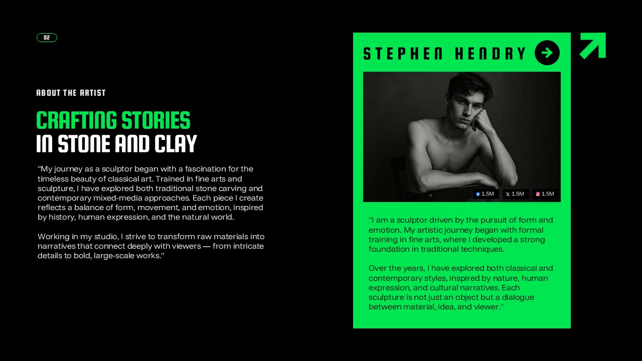 Art Portfolio Presentation Template for PowerPoint & Google Slides ...