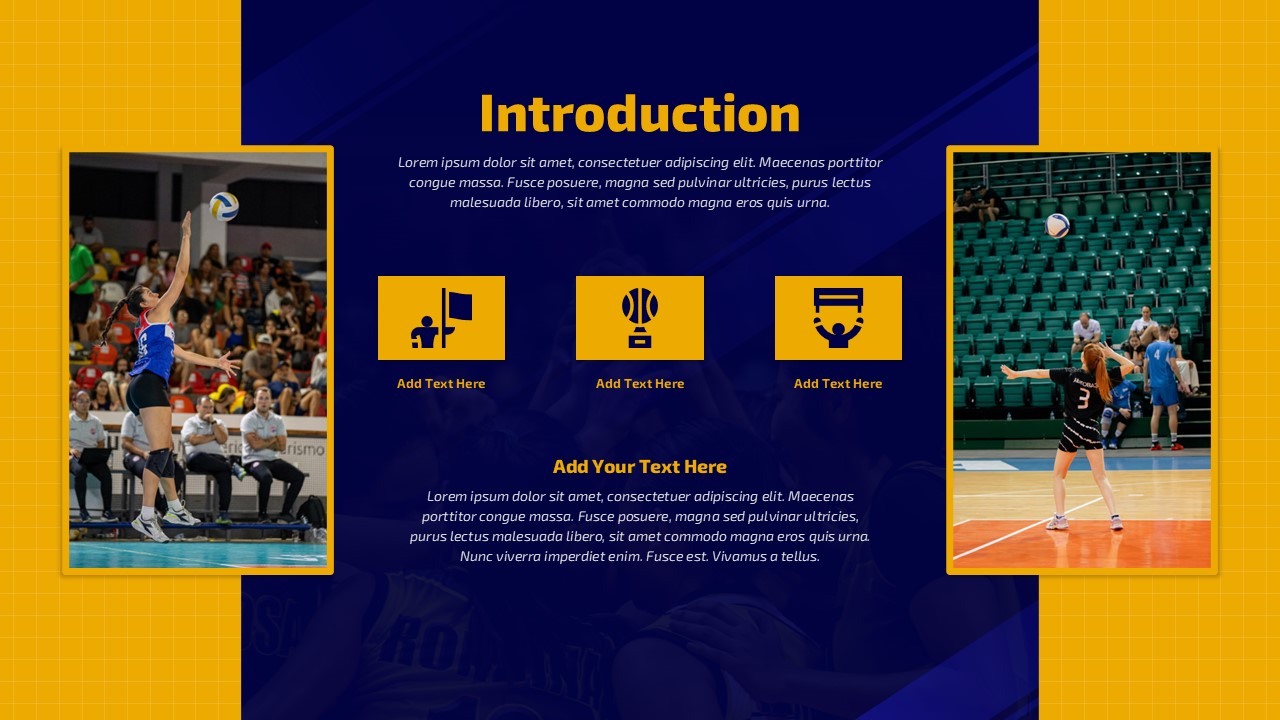 Free Volleyball Presentation Template for PPT & Google Slides