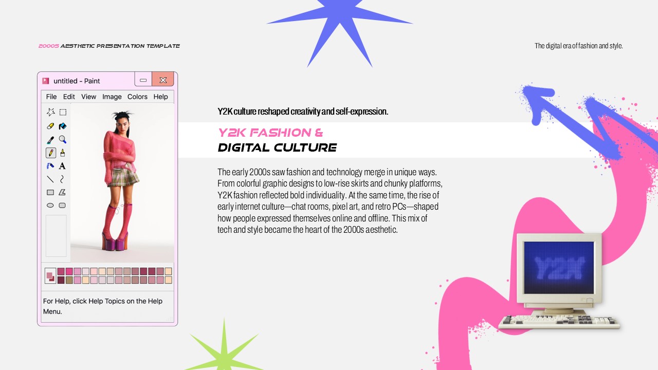 Free 2000s Aesthetic Template for PowerPoint & Google Slides